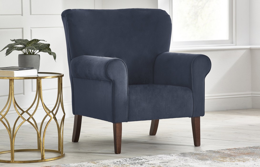 Oaklyn Spoon Back Chair Fabric | Handmade Accent Chairs UK