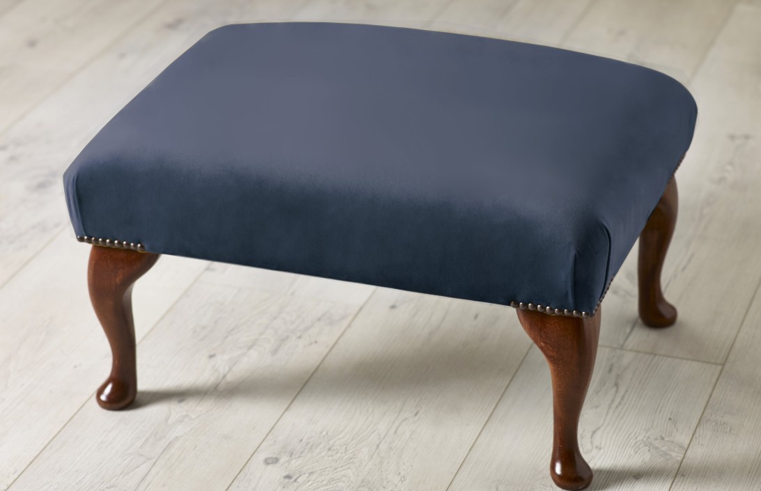 St Elizabeth Fabric Footstool | Chesterfield Company