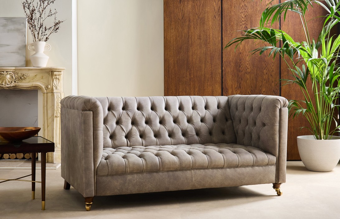 Billingham Grey Chesterfield Sofa | The Chesterfield Company